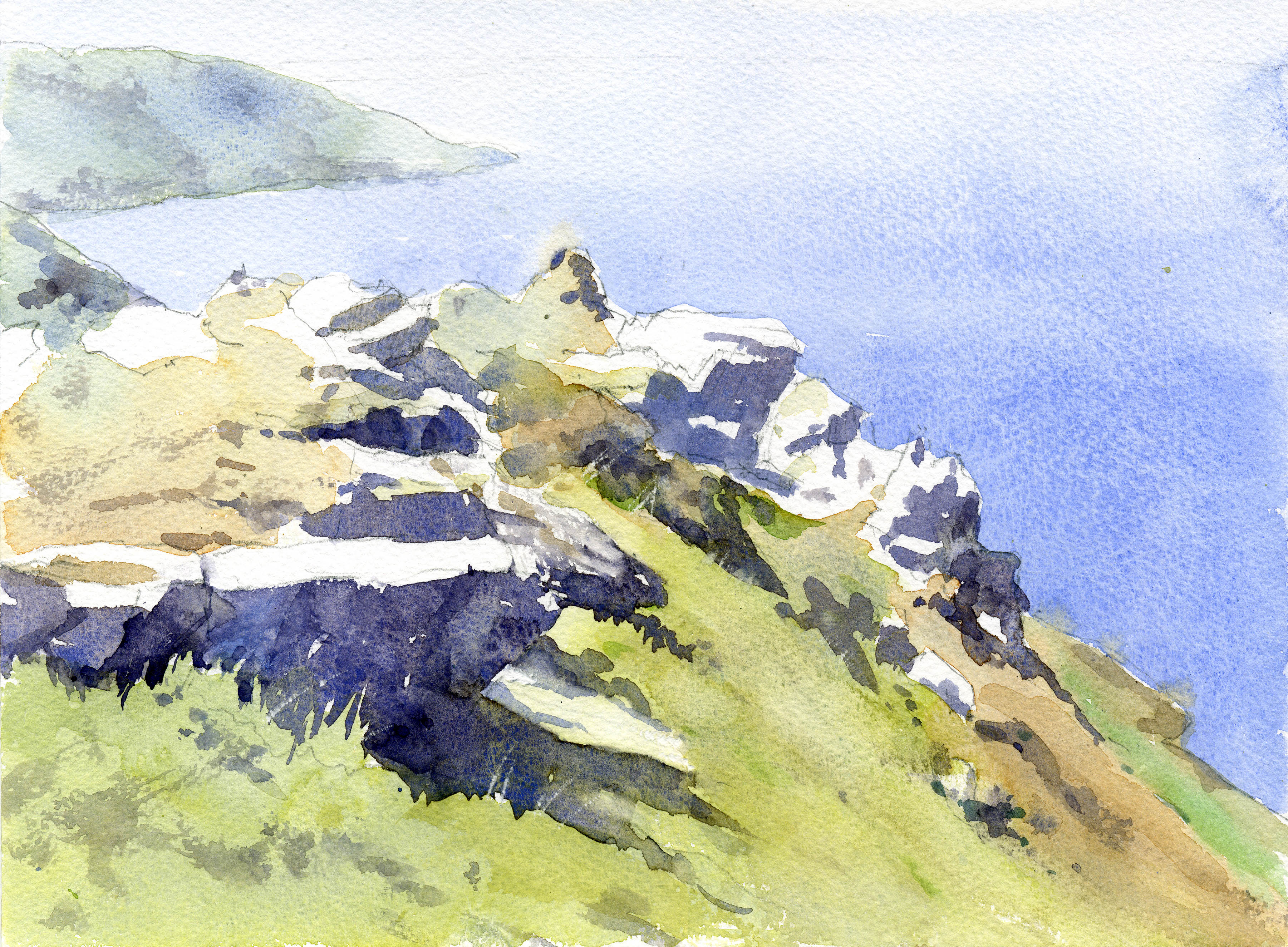 Coastal Rocks, Devon (sold) – Kingfisher Art