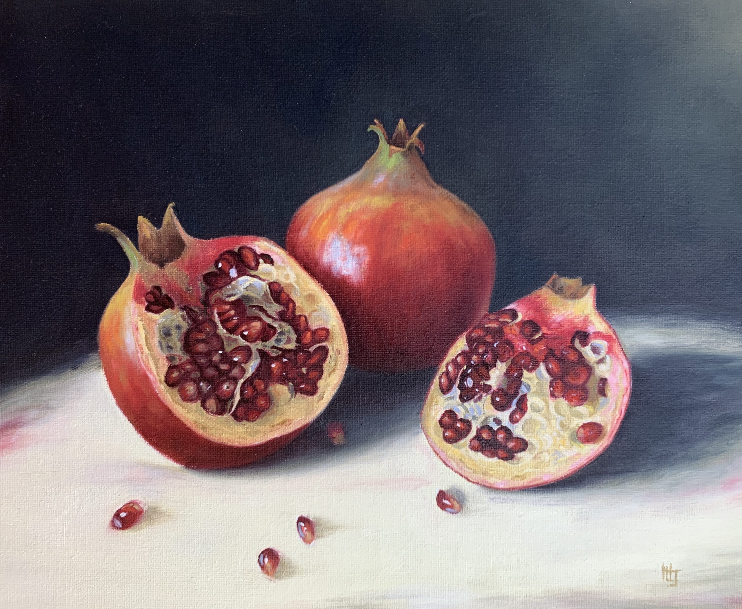 Pomegranates (sold) – Kingfisher Art